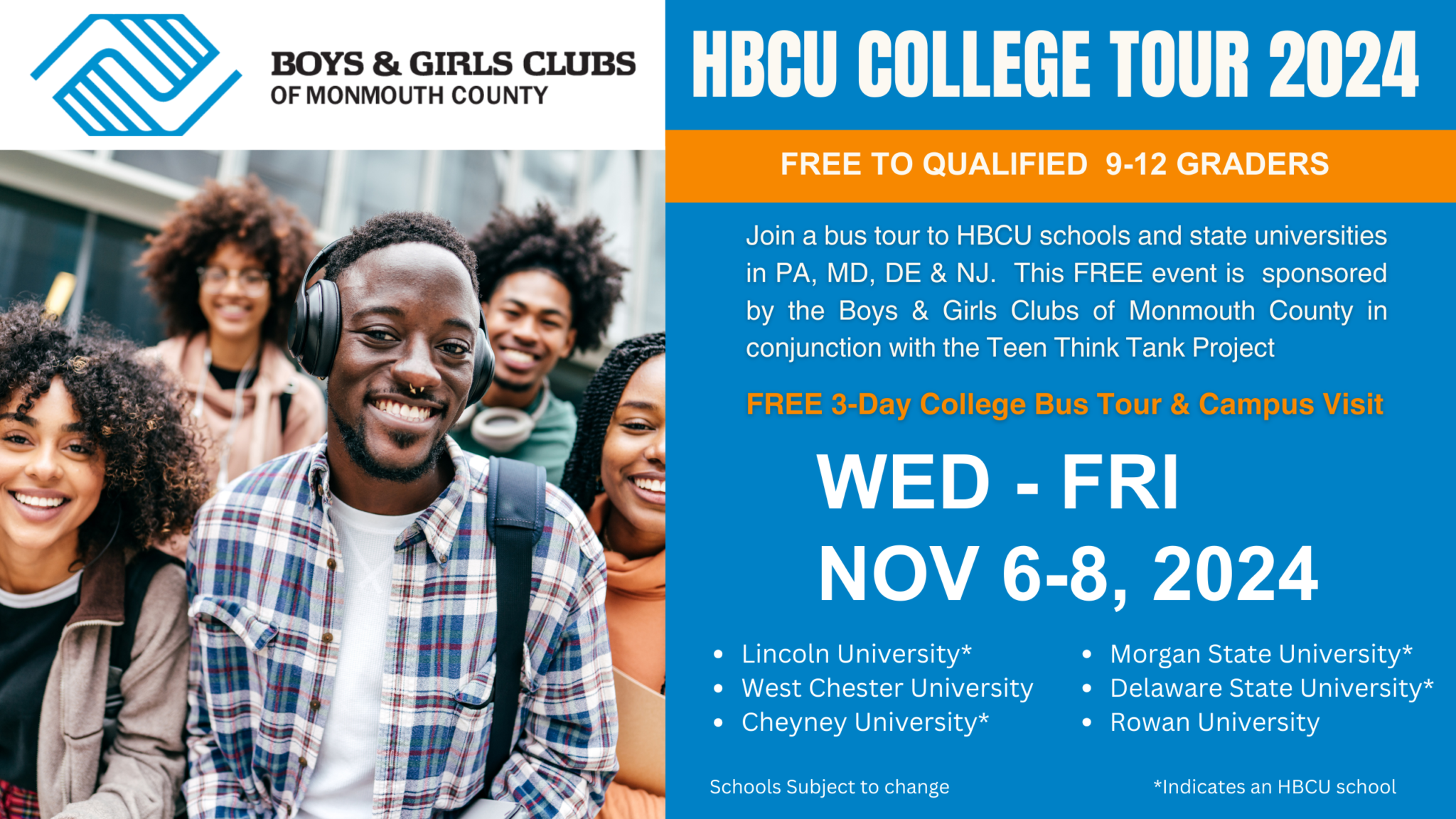Teens Take the Lead HBCU College Tour – Teen Think Tank Project